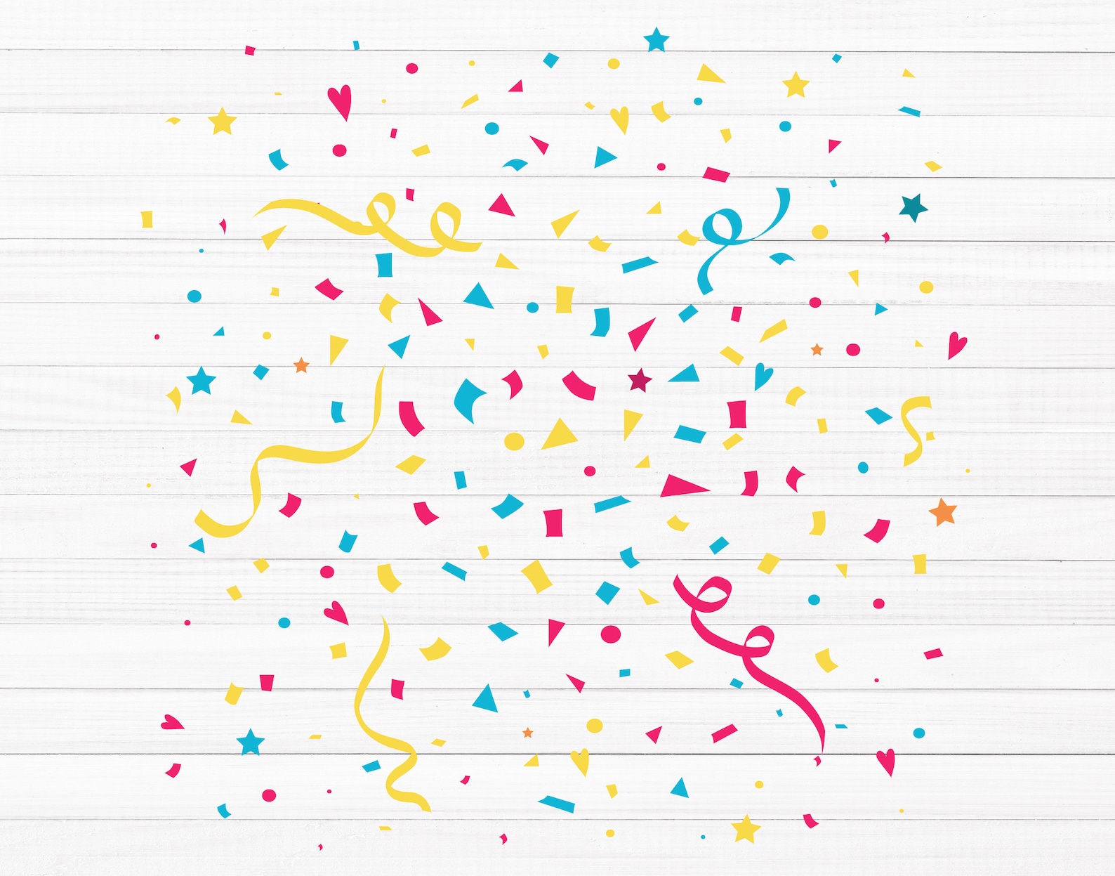 Colorful Confetti Streamers Svg, Confetti Svg, Party Streamer Svg ...