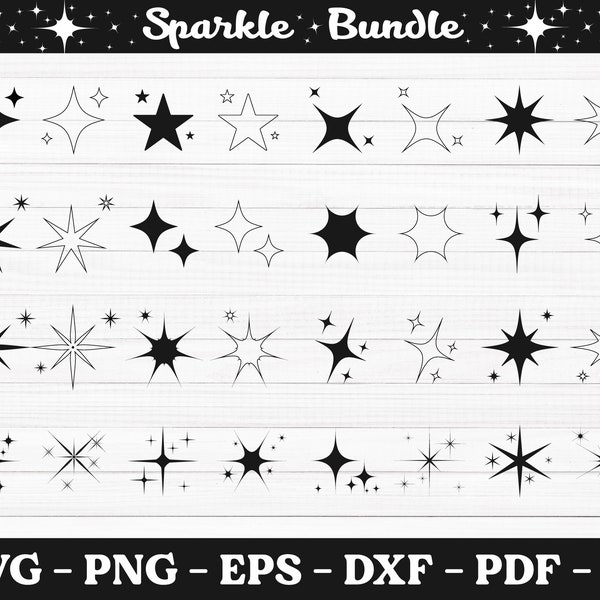 Swirling Stars Svg - Etsy