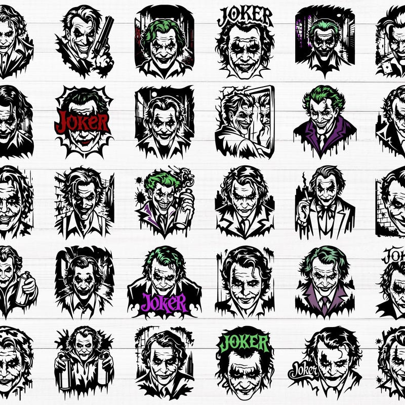 Tattoo Joker Face - Etsy