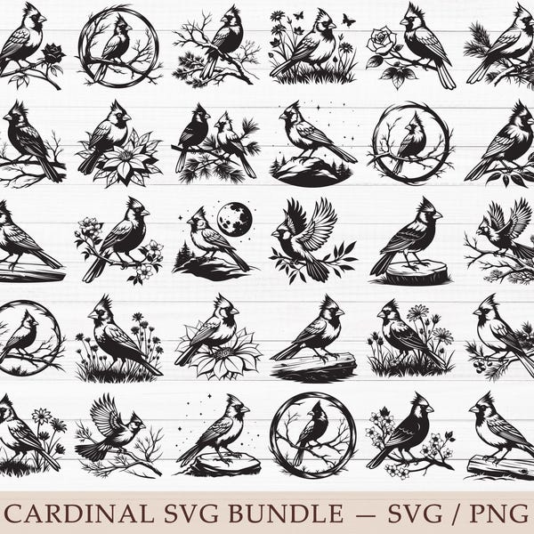Cardinal Svg - Etsy