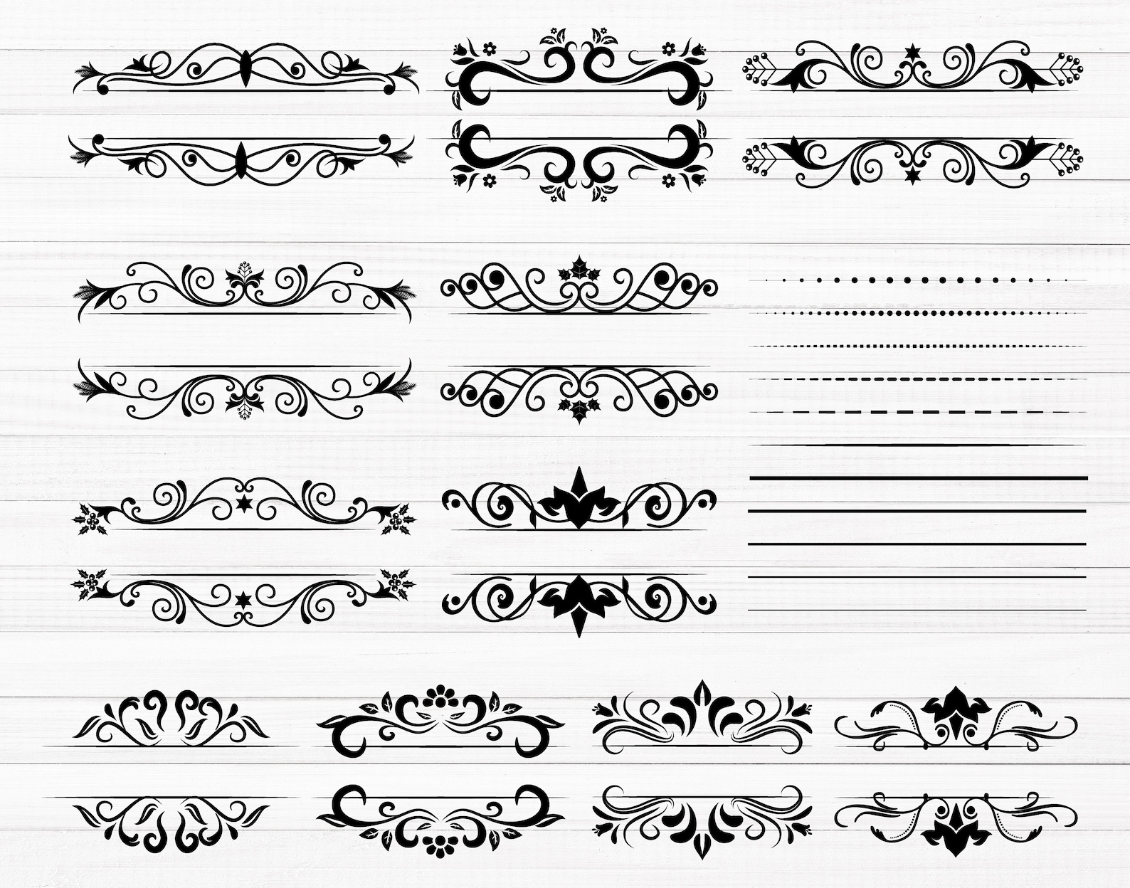 Text Dividers SVG Bundle (22 Files: SVG, PNG & More) Instant Download ...