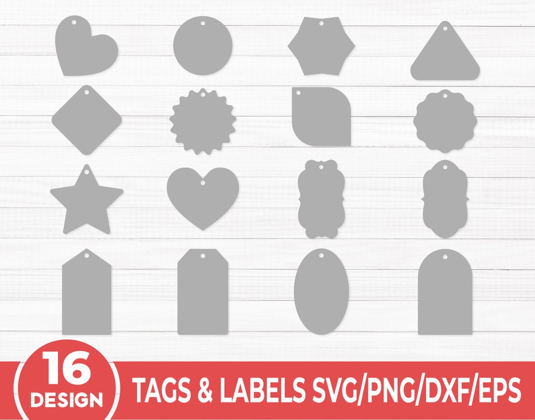 Gift Tag SVG Bundle, Gift Tag Template, Gift Tag Cut File, Stocking Tag ...