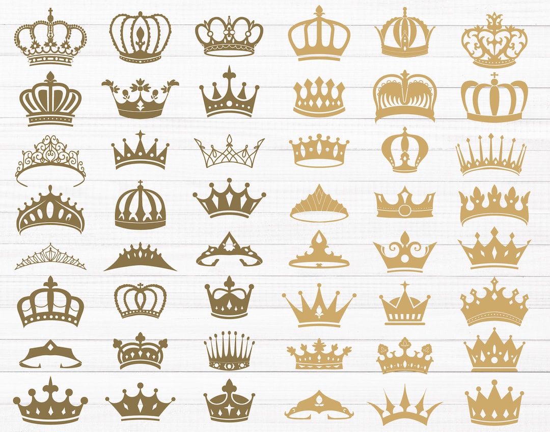 Crown SVG, King Crown Svg, Queen Crown Svg, Princess Tiara Svg, Crowns ...