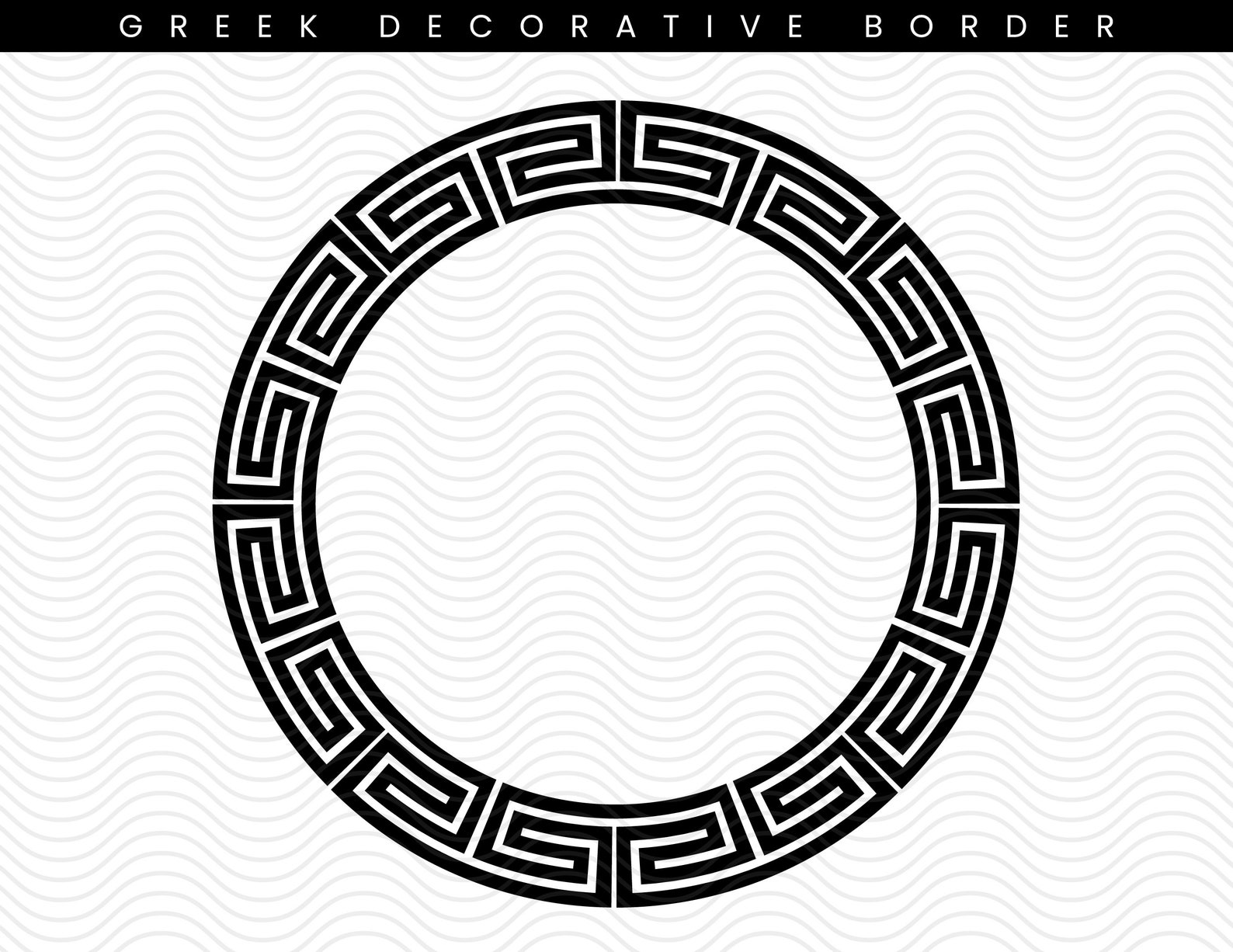 Greek Decorative Border SVG Bundle (6 File: SVG, PNG & More) - Etsy