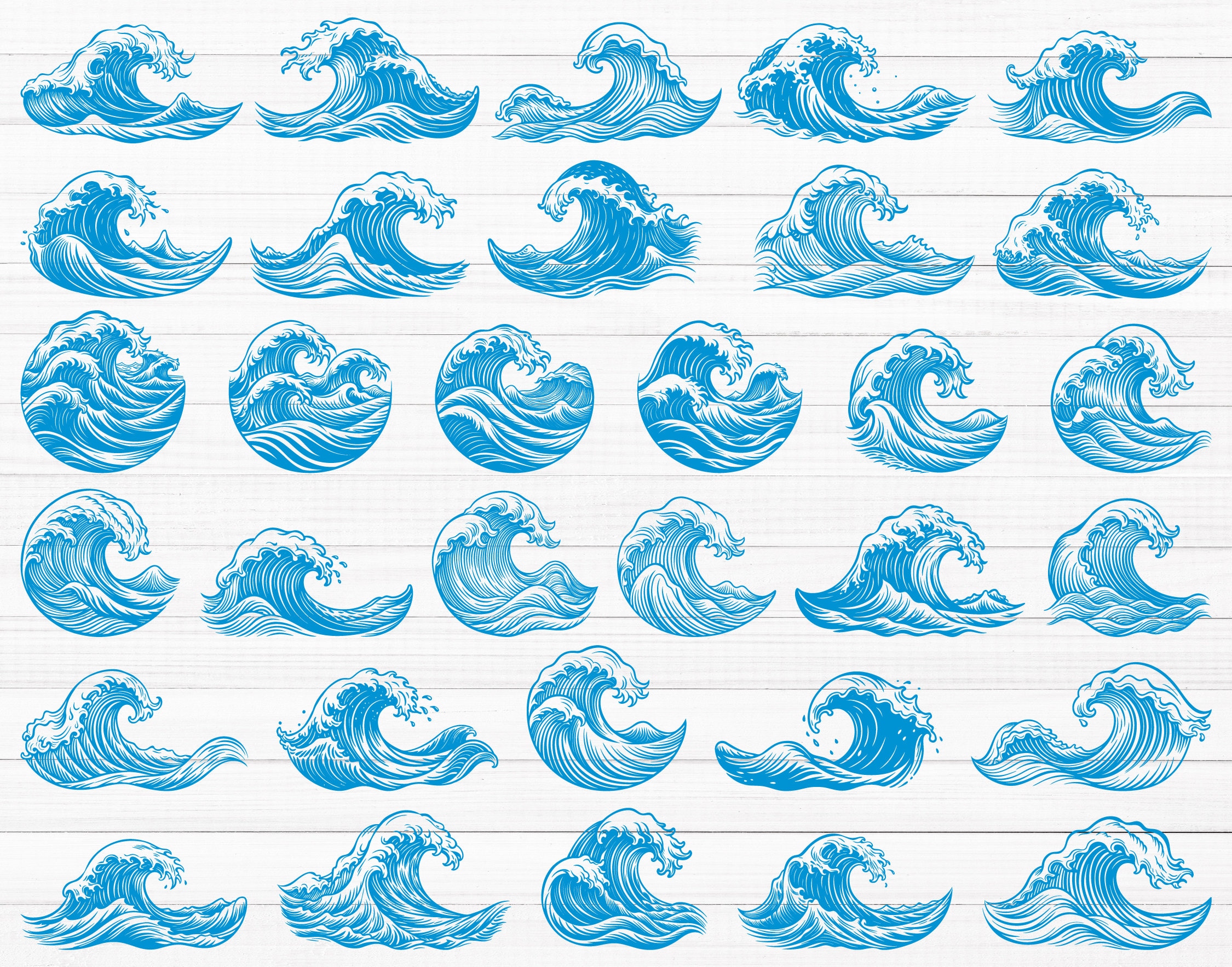 Wave SVG, Wave Svg Bundle, Ocean Svg, Water Svg, Wave Cricut, Sea Waves ...
