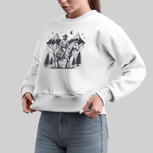 Lone Cowboy SVG, Cowboy on Horse Svg, Cowboy Svg, Mountain and Cowboy ...