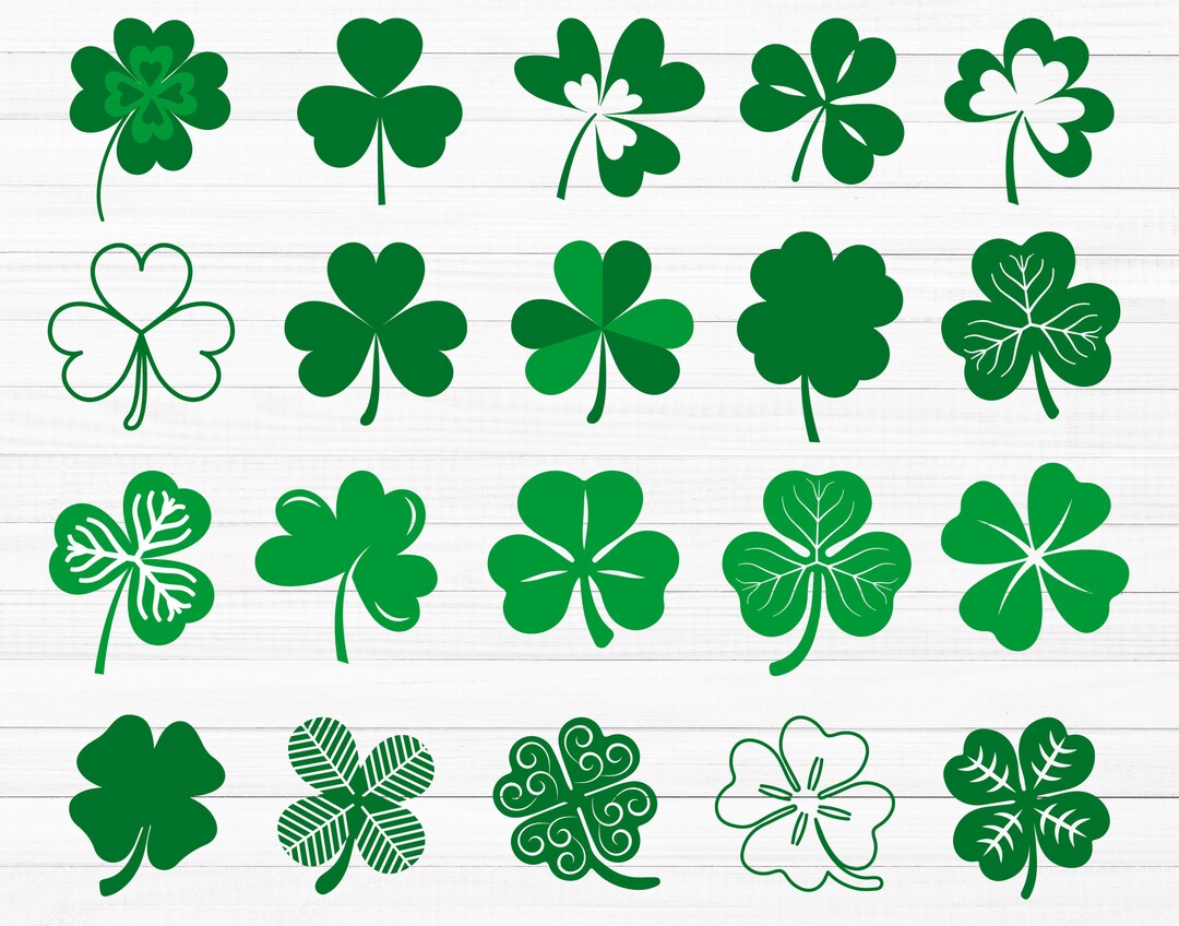Shamrock Svg, Clover Svg, Shamrock Cricut Design, Clover Leaf Saint ...