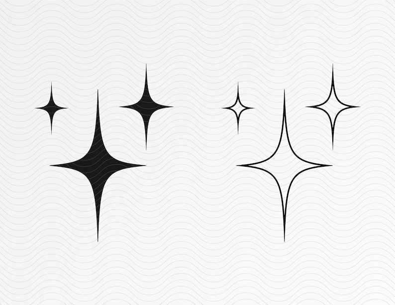 SPARKLE SVG Glimmer Stars Png Svg Cut Files Sparkle Bundle - Etsy