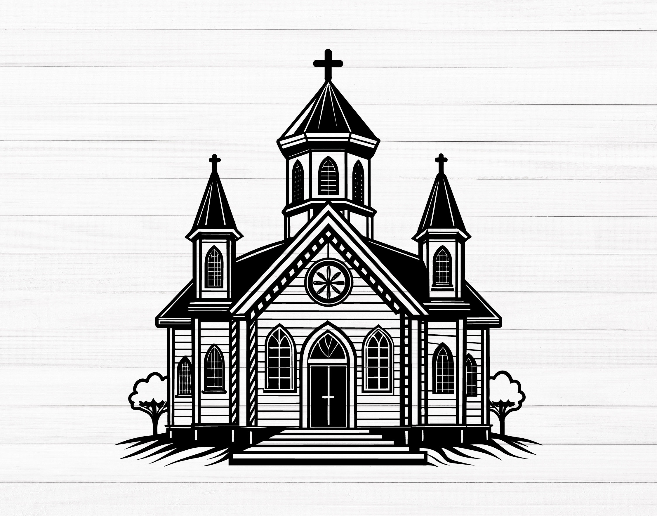 Church SVG Bundle (10 Files: SVG, PNG & More) Instant Download ...