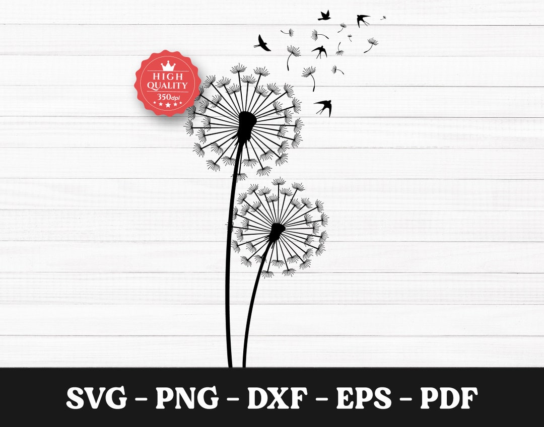 Dandelion SVG Floral SVG Dandelion Svg Bundle Dandelion - Etsy