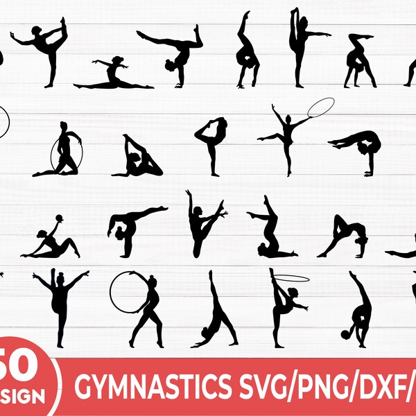 Gymnastics Girl Svg - Etsy