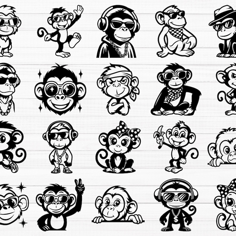 Black Monkey Boy or Girl - Etsy