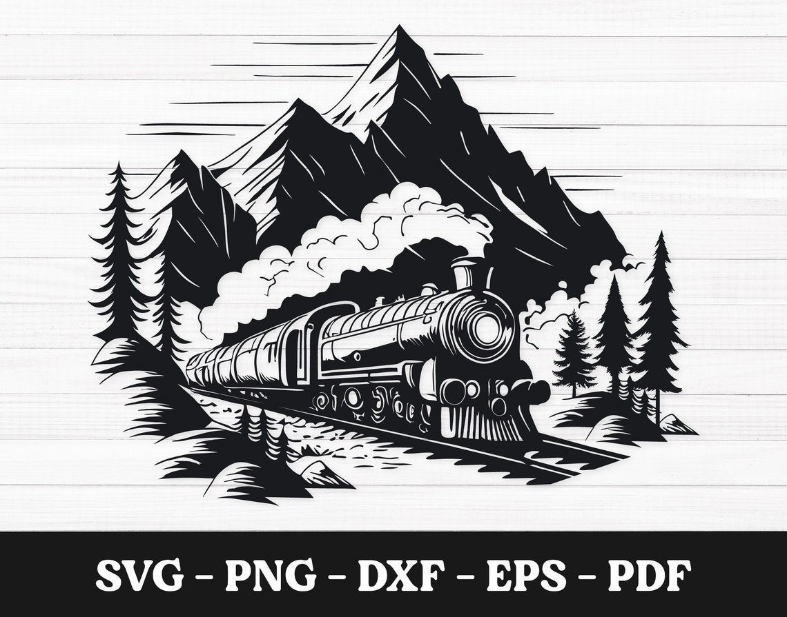 Train Svg Steam Train Svg Train Clipart Steam Locomotive Svg