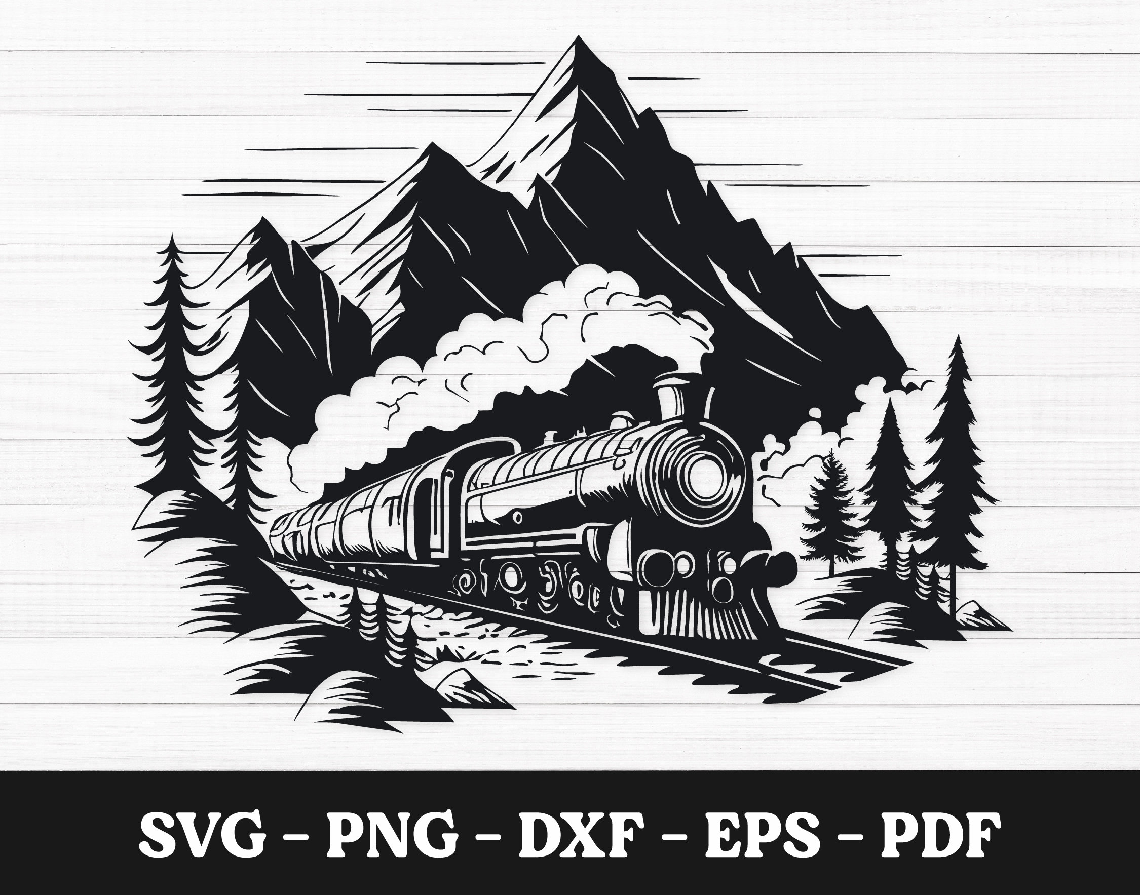 Train Svg Steam Train Svg Train Clipart Steam Locomotive Svg