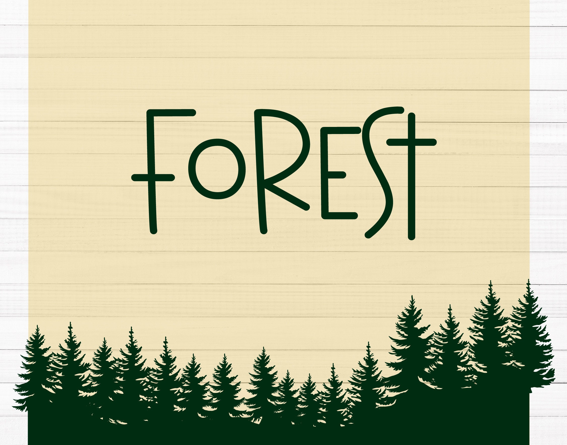 Forest Svg Bundle, Pine Trees Svg, Pine Forest Svg, Christmas Tree Svg ...