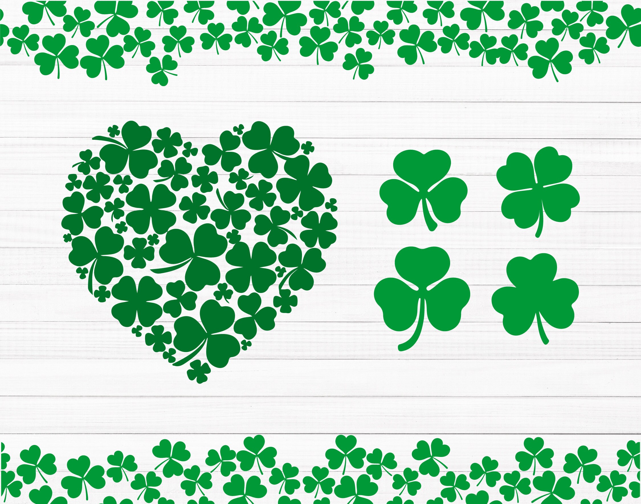 Shamrock Svg, Clover Svg, Shamrock Cricut Design, Clover Leaf Saint ...