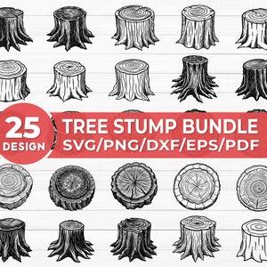 Tree Stump SVG, Tree Stump Svg Bundle, Tree Stump Decal, Tree Stump ...