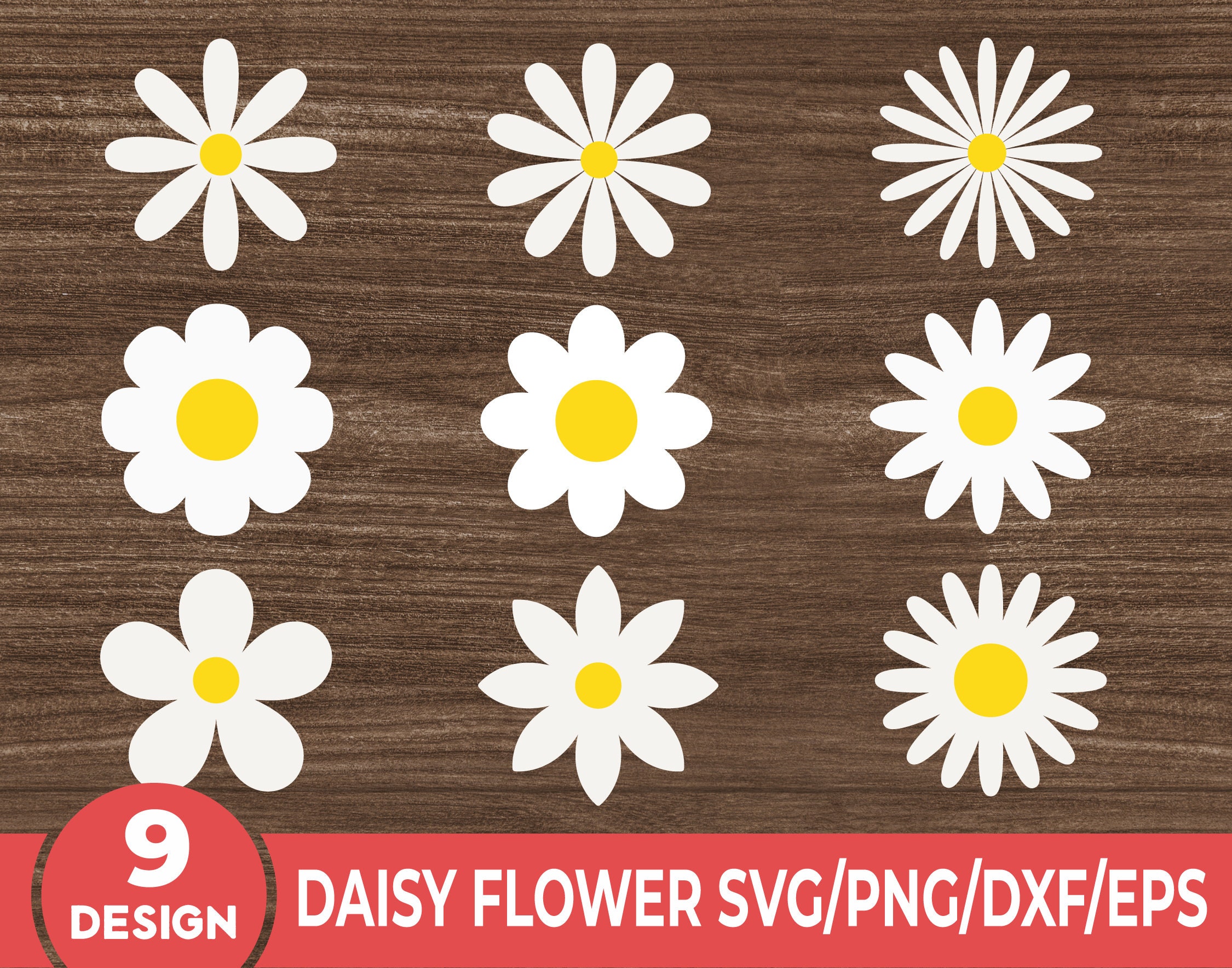 Daisy Flower SVG Daisy Svg Bundle Daisy Flower Png Retro - Etsy Canada