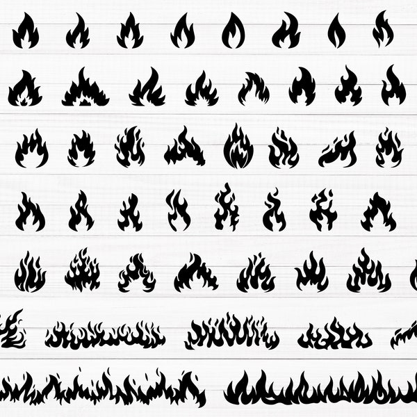 Flame Stencils Bundles - Etsy