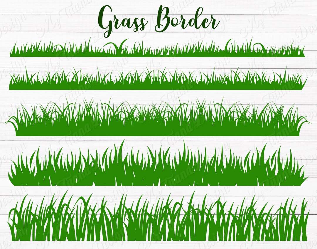 Green Grass SVG, Grass Border, Grass Svg Clipart, Grass Png, Grass Line ...