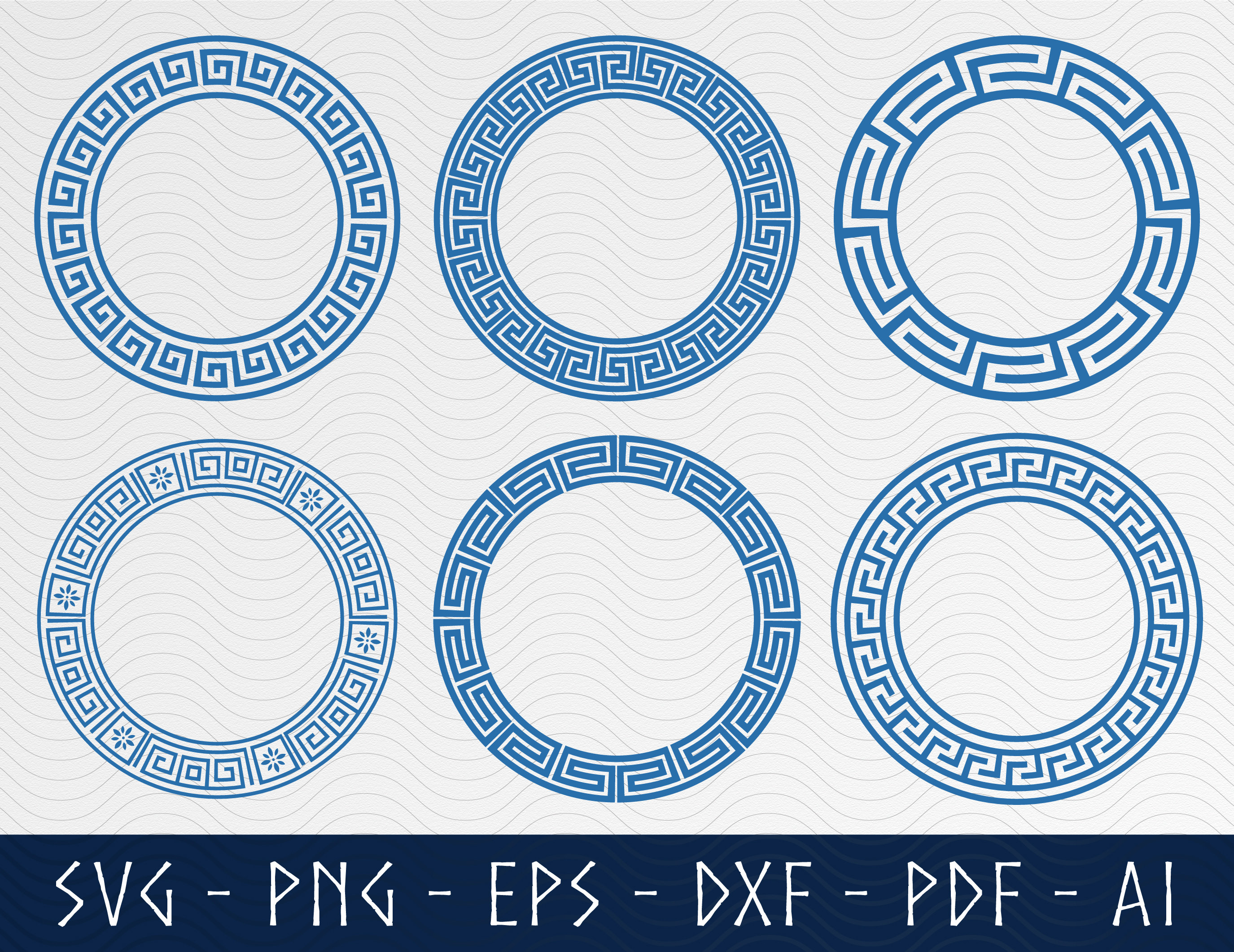 Greek Key Pattern Circle
