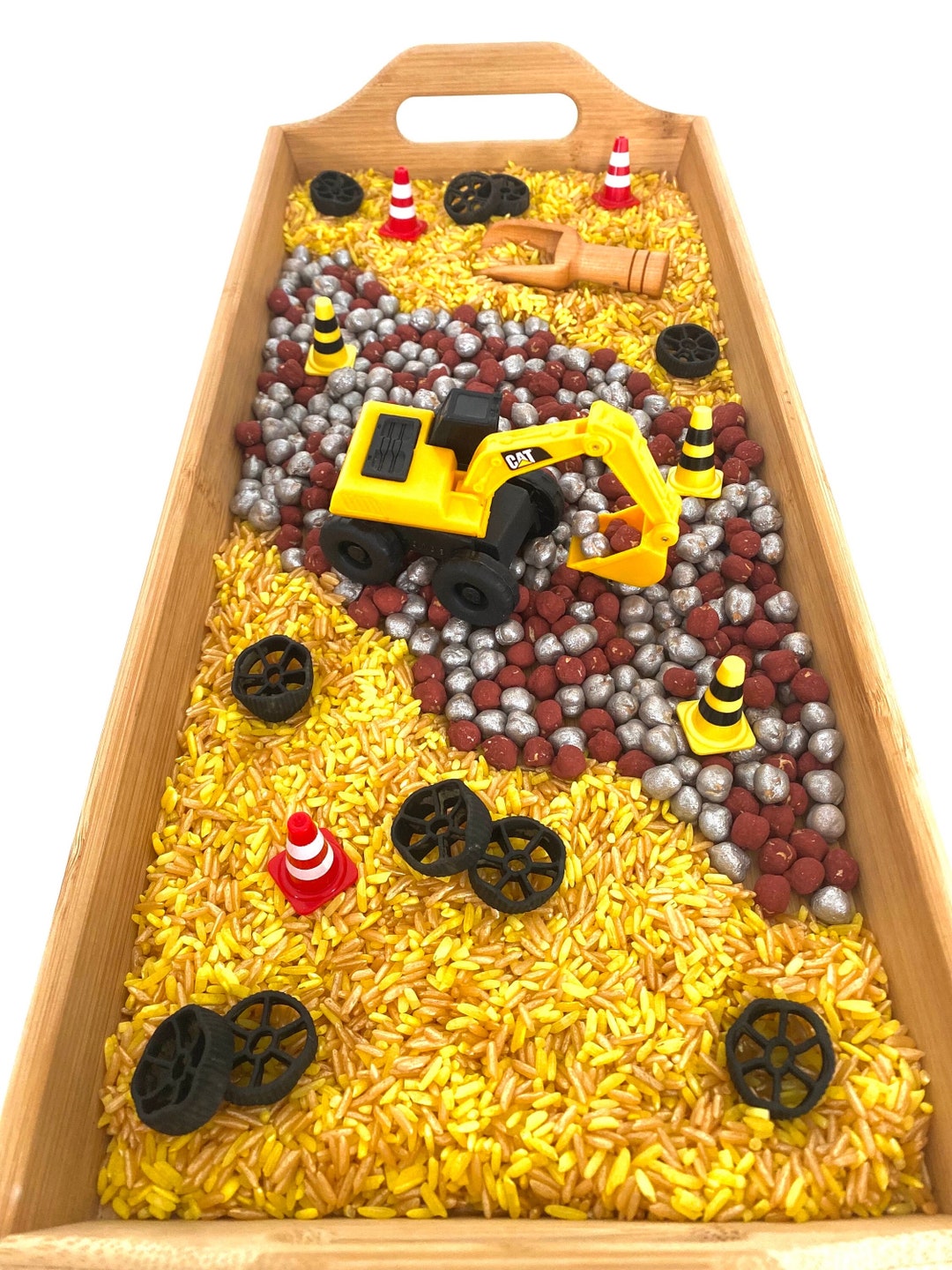 Digger Sensory Bin/ Truck Tray/ Construction/ Vehicles/messy Play/ Tuff ...