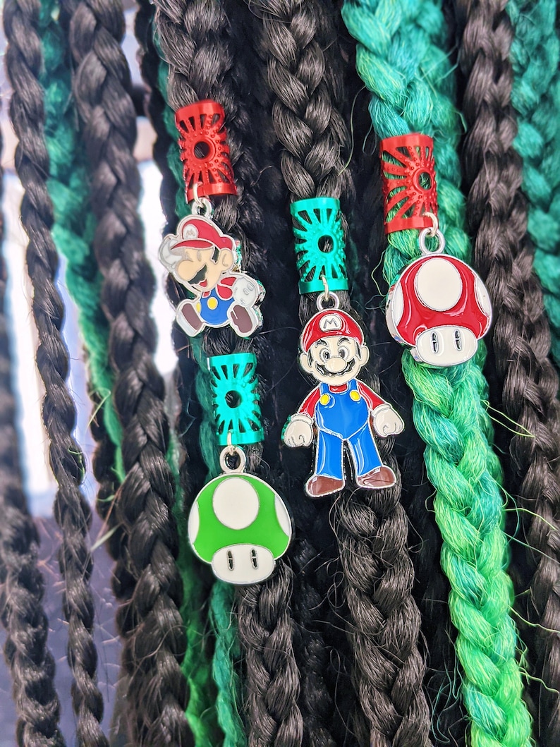 Mario Hair Cuffs Braid Jewelry for Locs and Braids Hair Accessories for ...