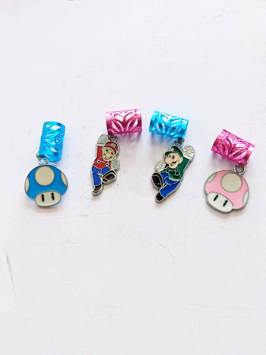 Mario and Luigi Hair Cuffs Braid Jewelry for Locs and Braids Hair ...