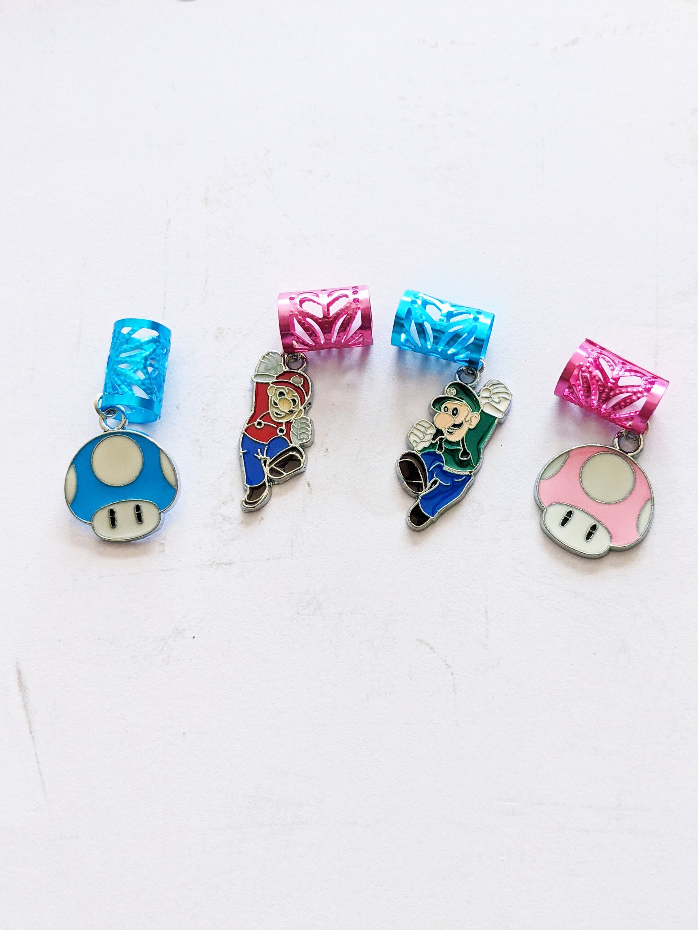 Mario and Luigi Hair Cuffs Braid Jewelry for Locs and Braids Hair ...
