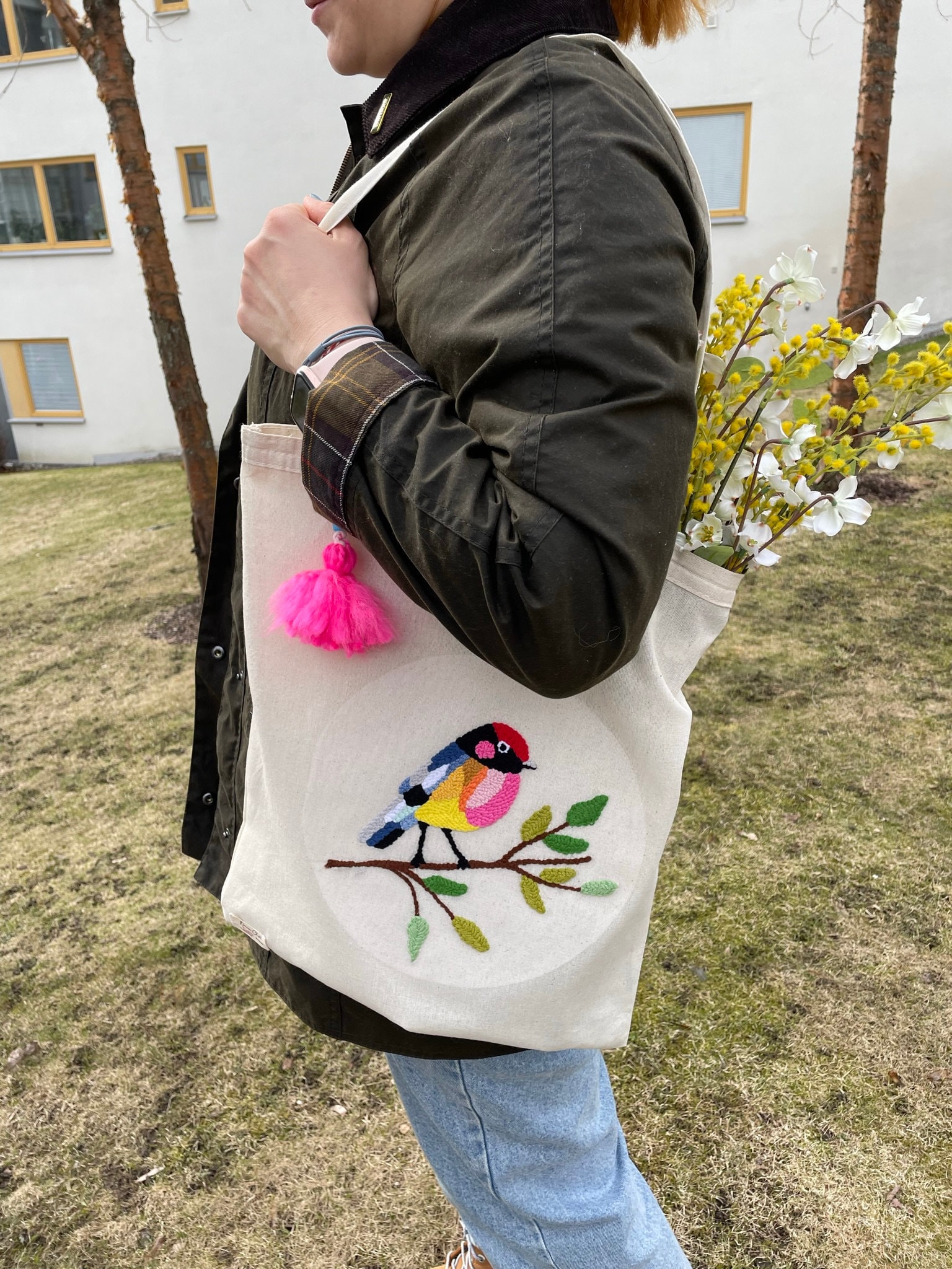 Tote Bag Punch Needle Bag Handmade Cute Punch Needle Tote - Etsy