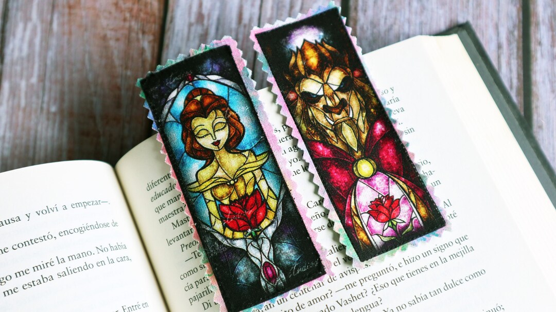 Beauty and the Beast Bookmarks, Mini Bookmarks for Notes, Student Gift ...