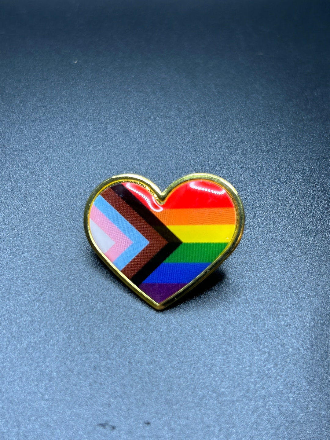Metal Gold Enamel Pride Pins - Etsy
