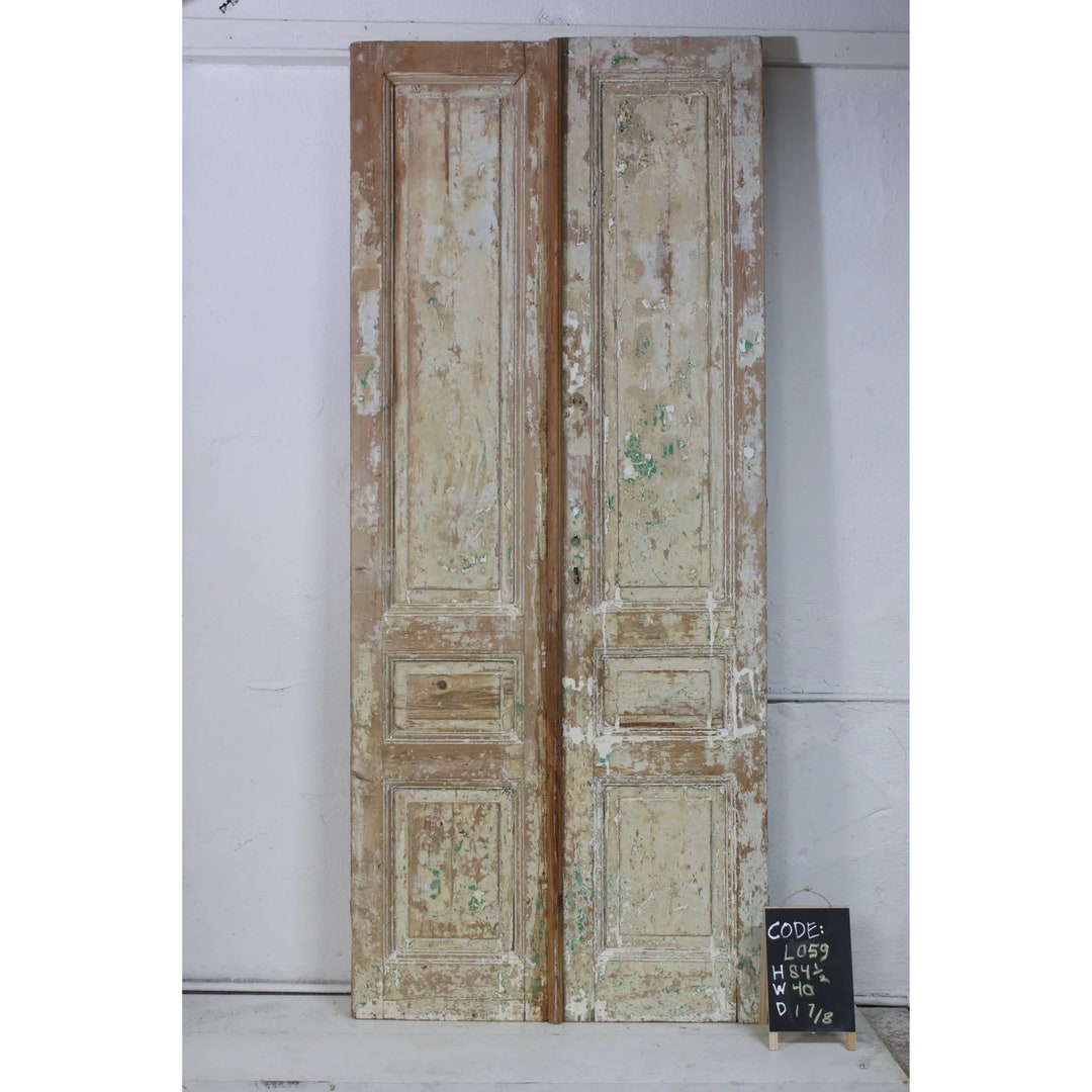 VINTAGE DOUBLE DOOR - Vintage Wooden Door, Vintage Charm Door, Double ...