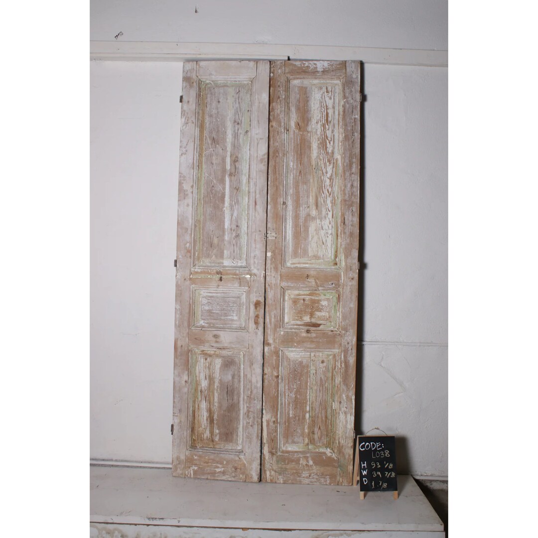 VINTAGE WOODEN DOOR - Vintage Double Door, Classic Design Door, Double ...