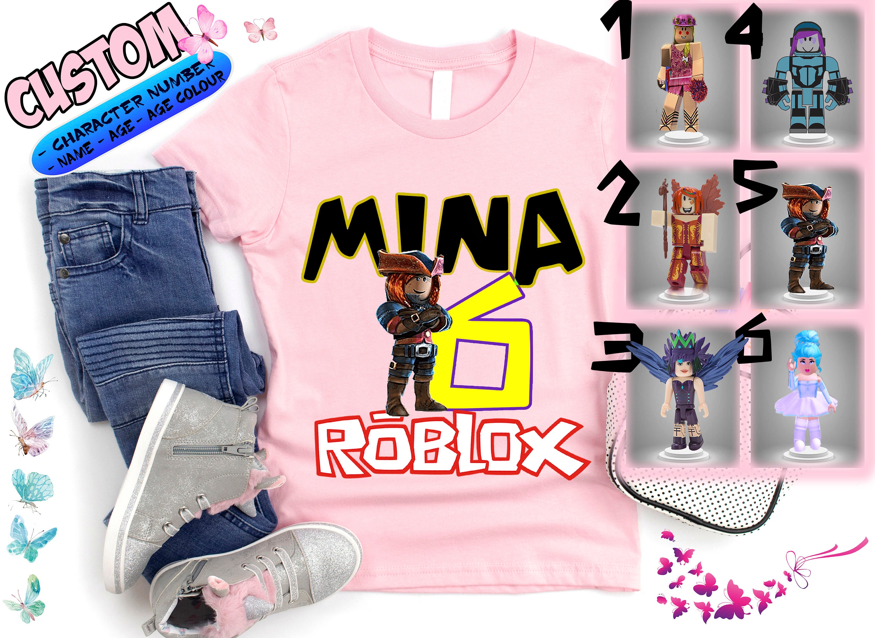 Custom Roblox Shirt,girl Roblox Shirt,roblox Char Shirt,custom Char ...