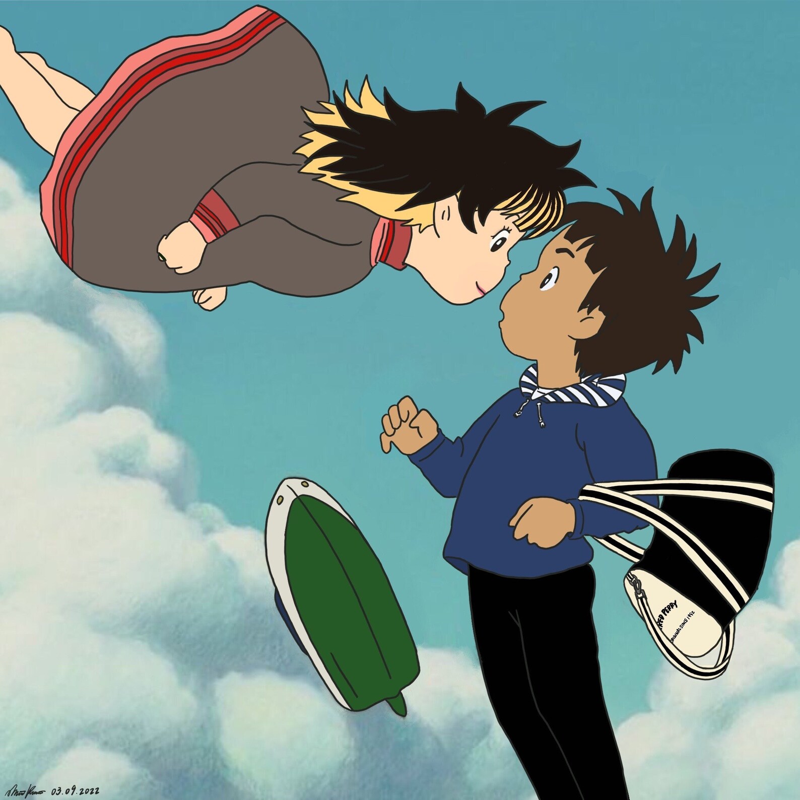 Custom Digital Drawing Studio Ghibli - Etsy