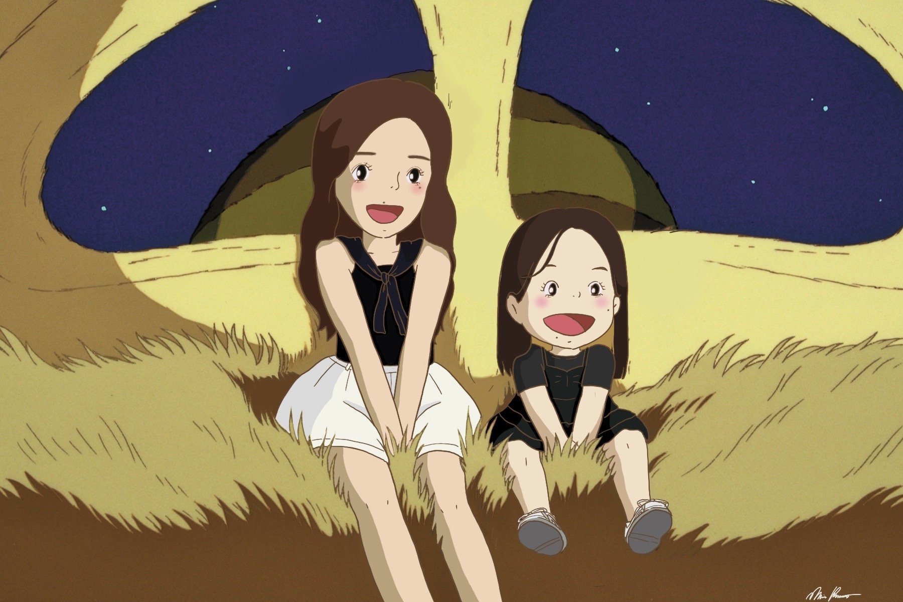 Custom Digital Drawing Studio Ghibli - Etsy