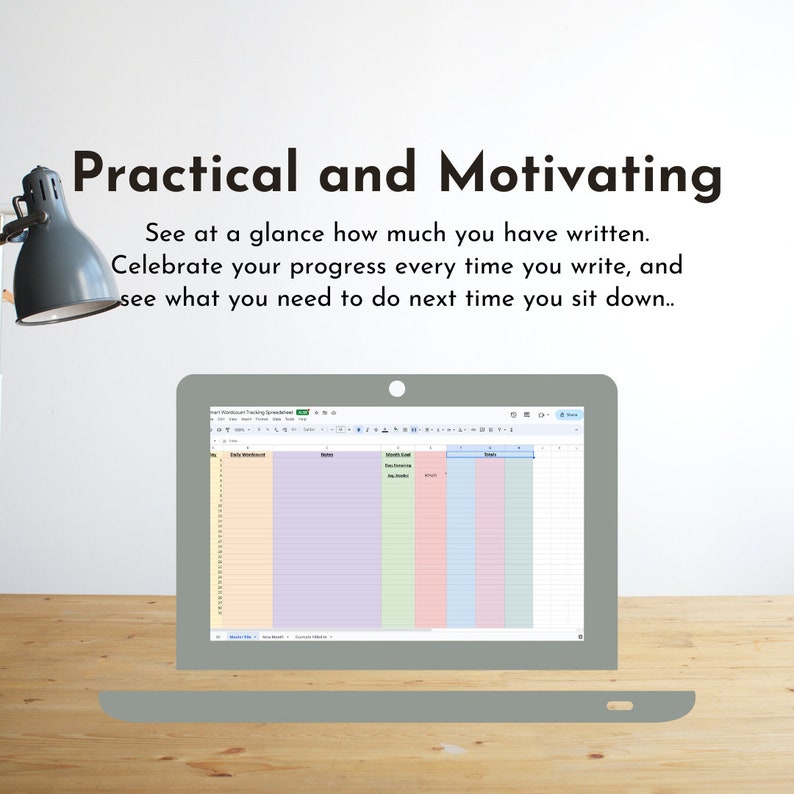 Smart Word Count Tracker for Writers on Google Sheets | Excel File ...