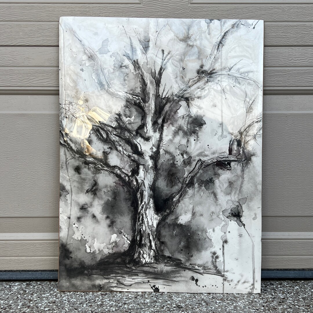 Tree Reticulation Watercolor Painting on Paper 18 X - Etsy