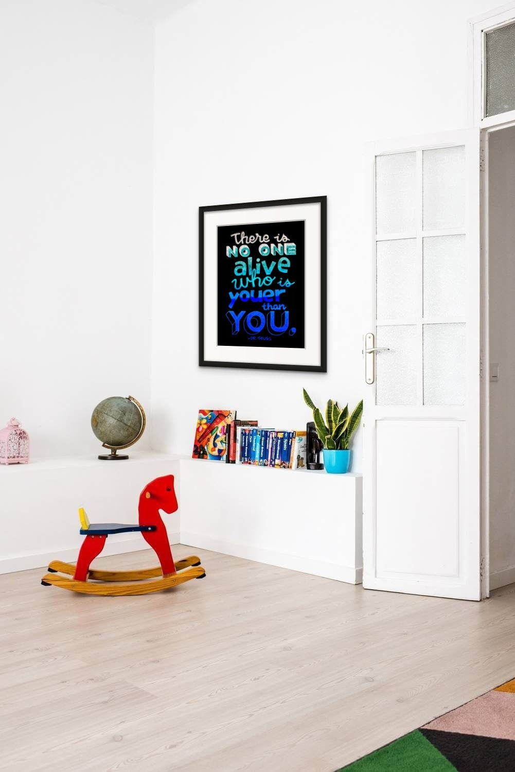 Dr Seuss Quote 'no One Alive Youer Than You', Hand Lettered Chalkboard ...