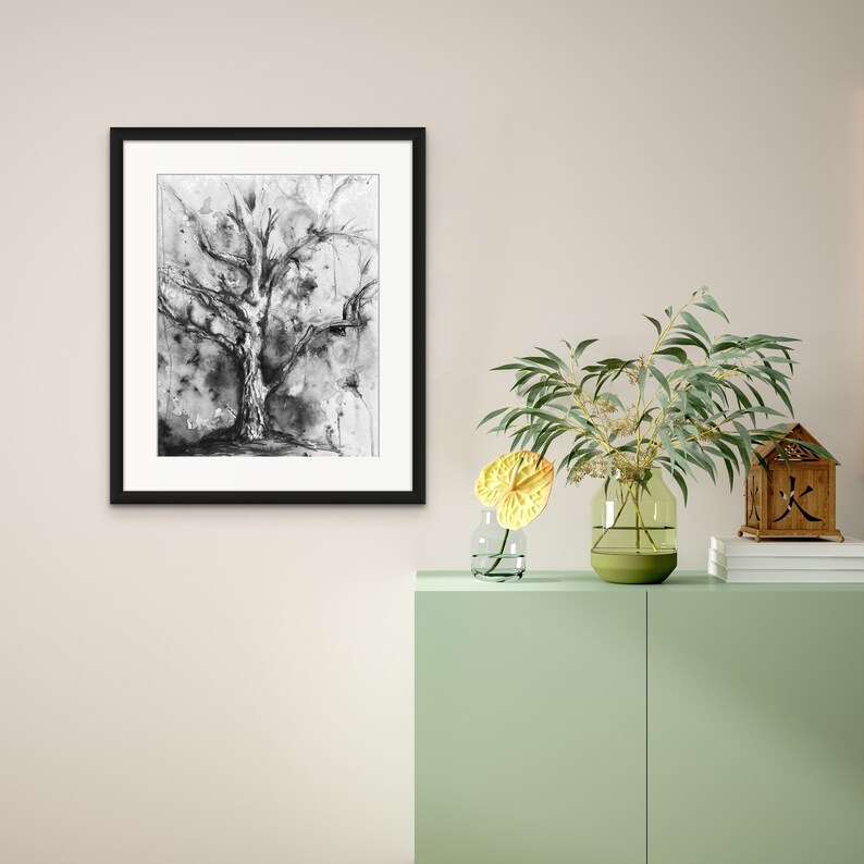 Tree Reticulation, Watercolor Painting on Paper, 18" X 24" Original ...