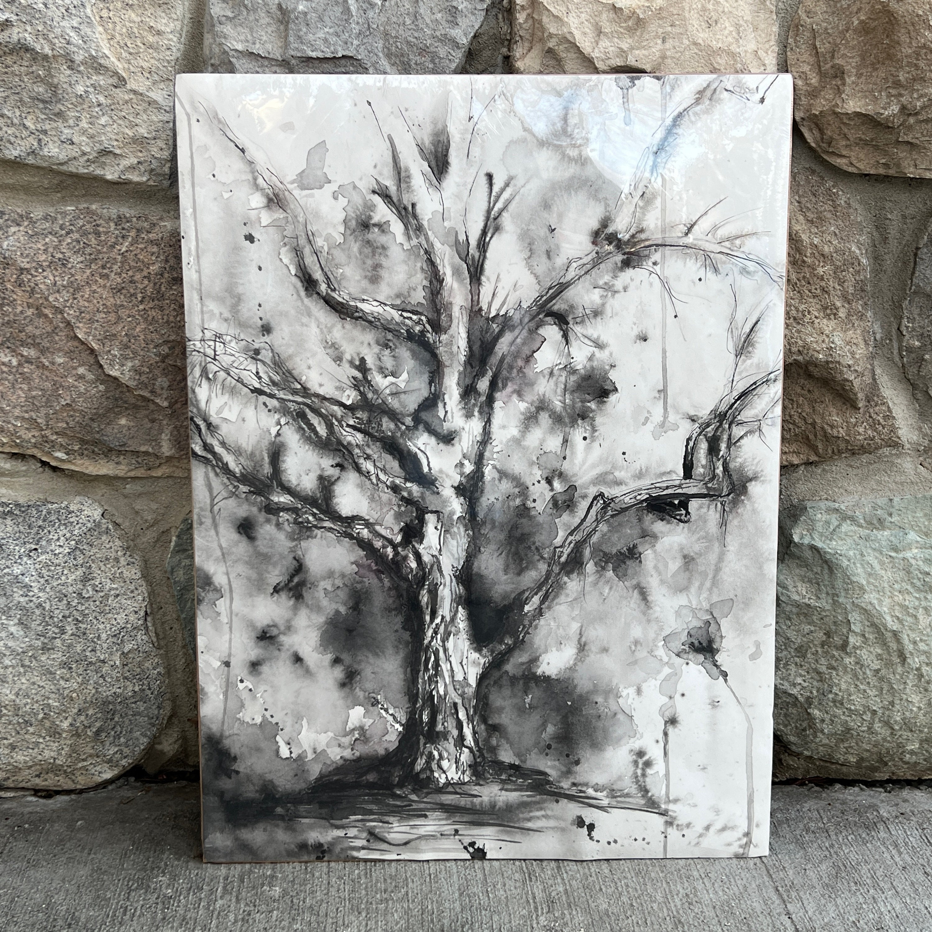 Tree Reticulation, Watercolor Painting on Paper, 18" X 24" Original ...