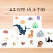 Shadow Matching Cut and Paste Worksheets. Sea Animals, Farm Animals and ...