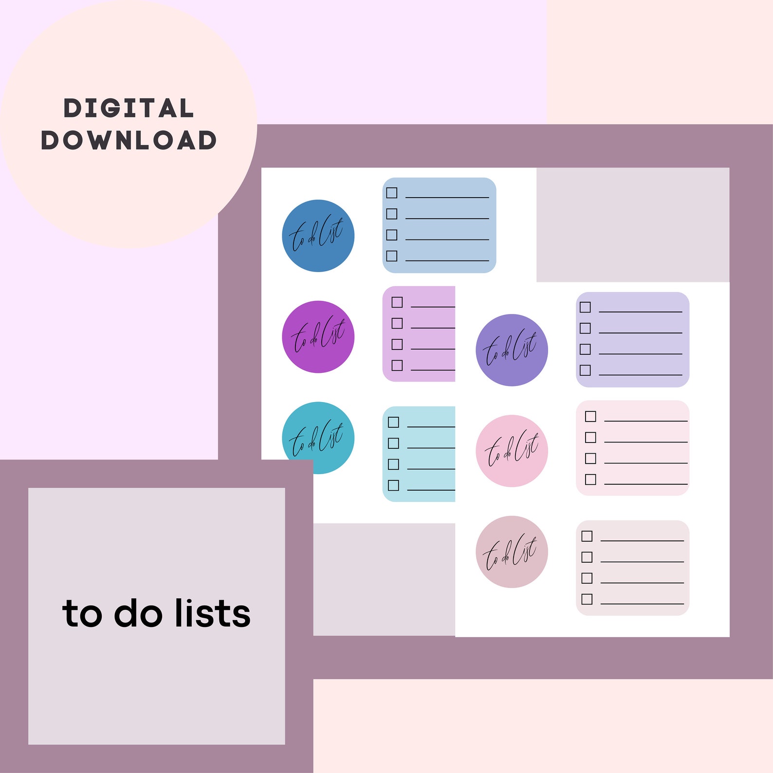 Printable Stickers for Daily, Weekly and Undated Planners Notebooks ...