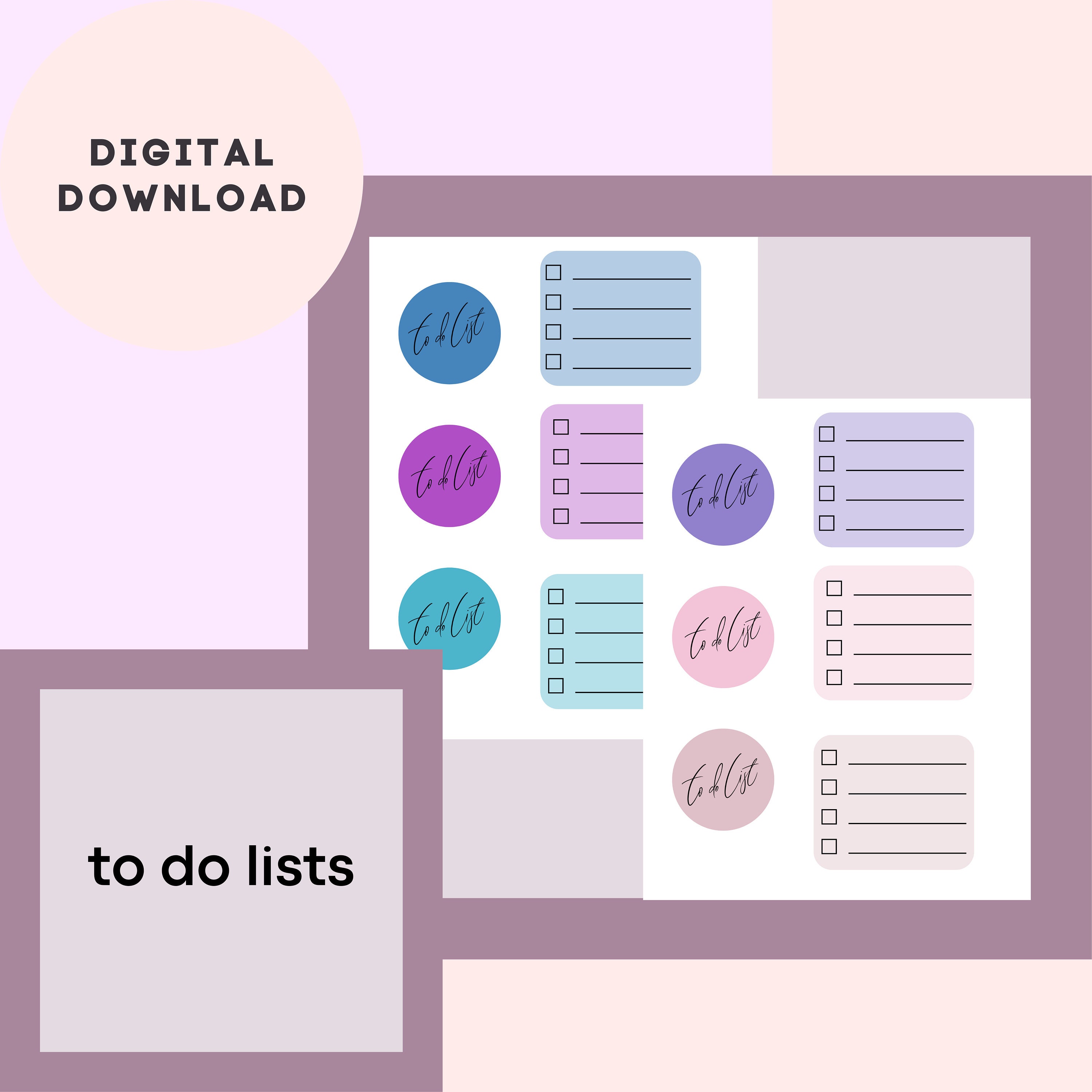 Printable Stickers for Daily, Weekly and Undated Planners Notebooks ...