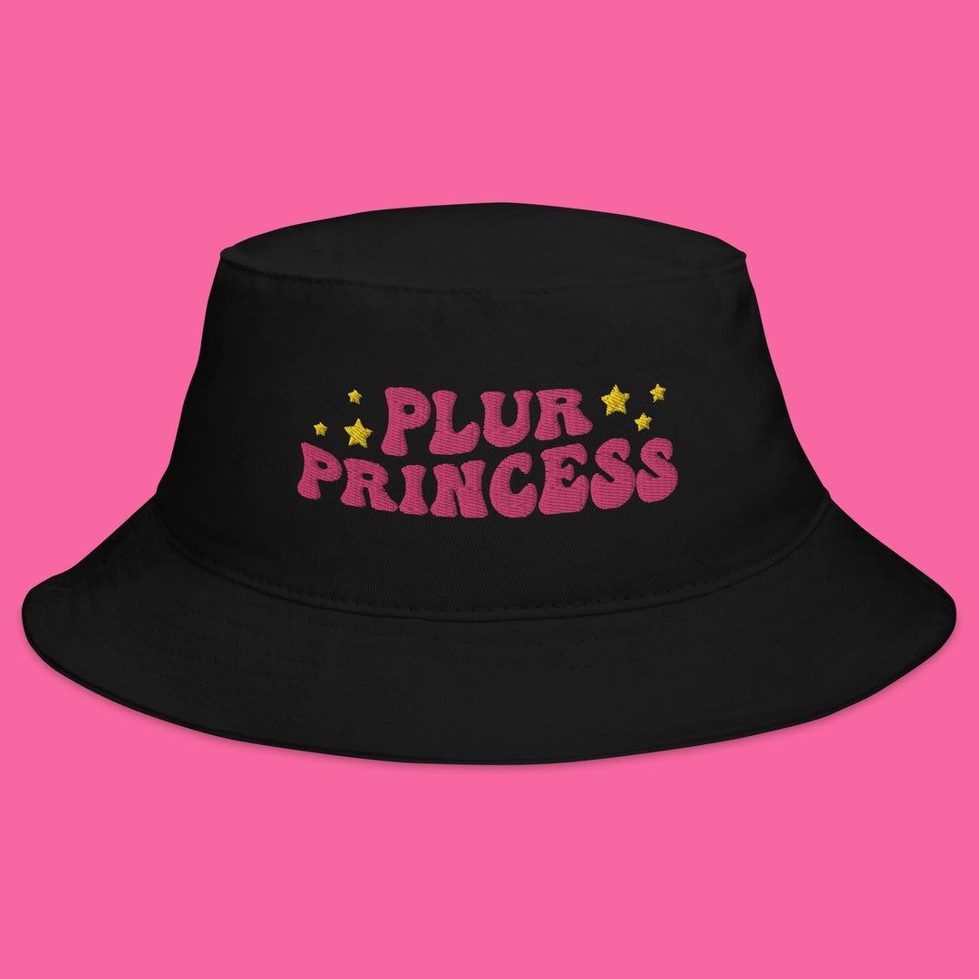 PLUR Princess Bucket Hat PLUR Movement Hat, EDM Festival Hat, Y2K Rave ...