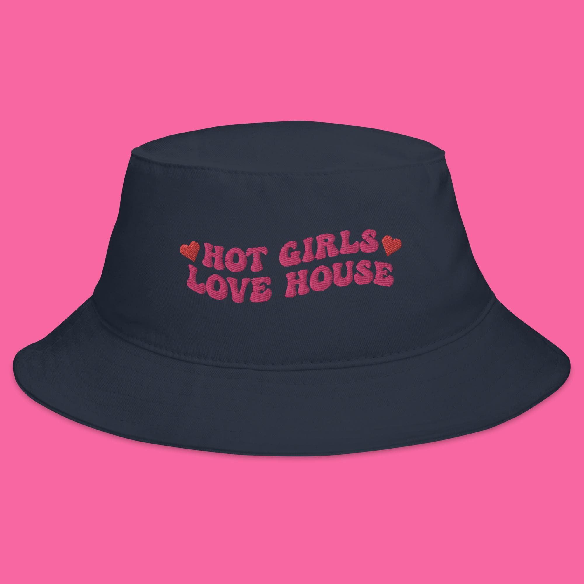 Hot Girls Love House Bucket Hat House Music Lover Hat, Rave Wear Hat ...