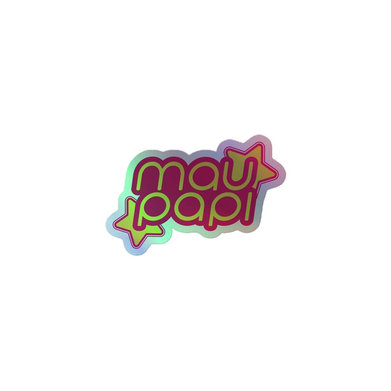 Mau Papi Holographic Sticker Mau P Sticker House Music - Etsy