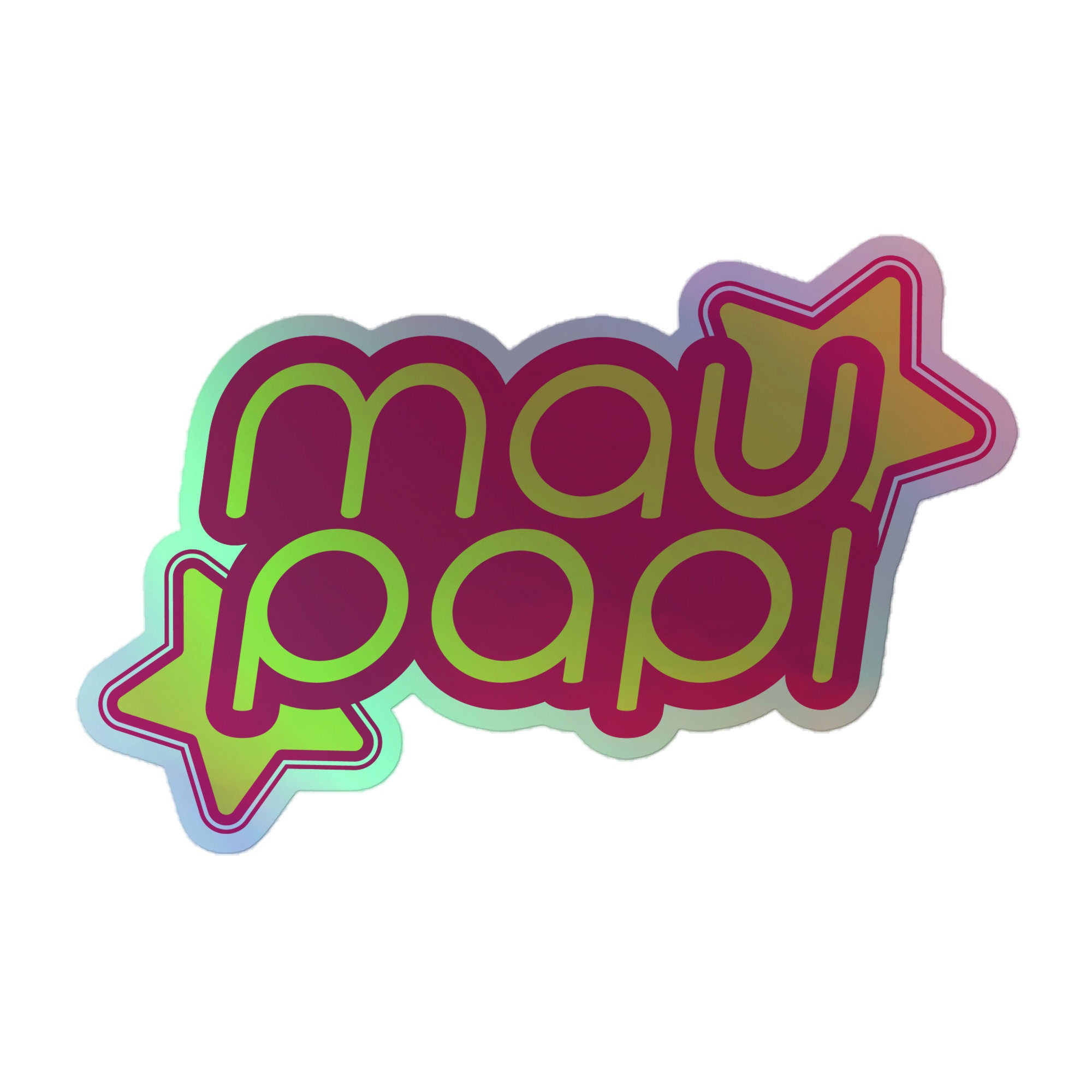 Mau Papi Holographic Sticker Mau P Sticker House Music - Etsy