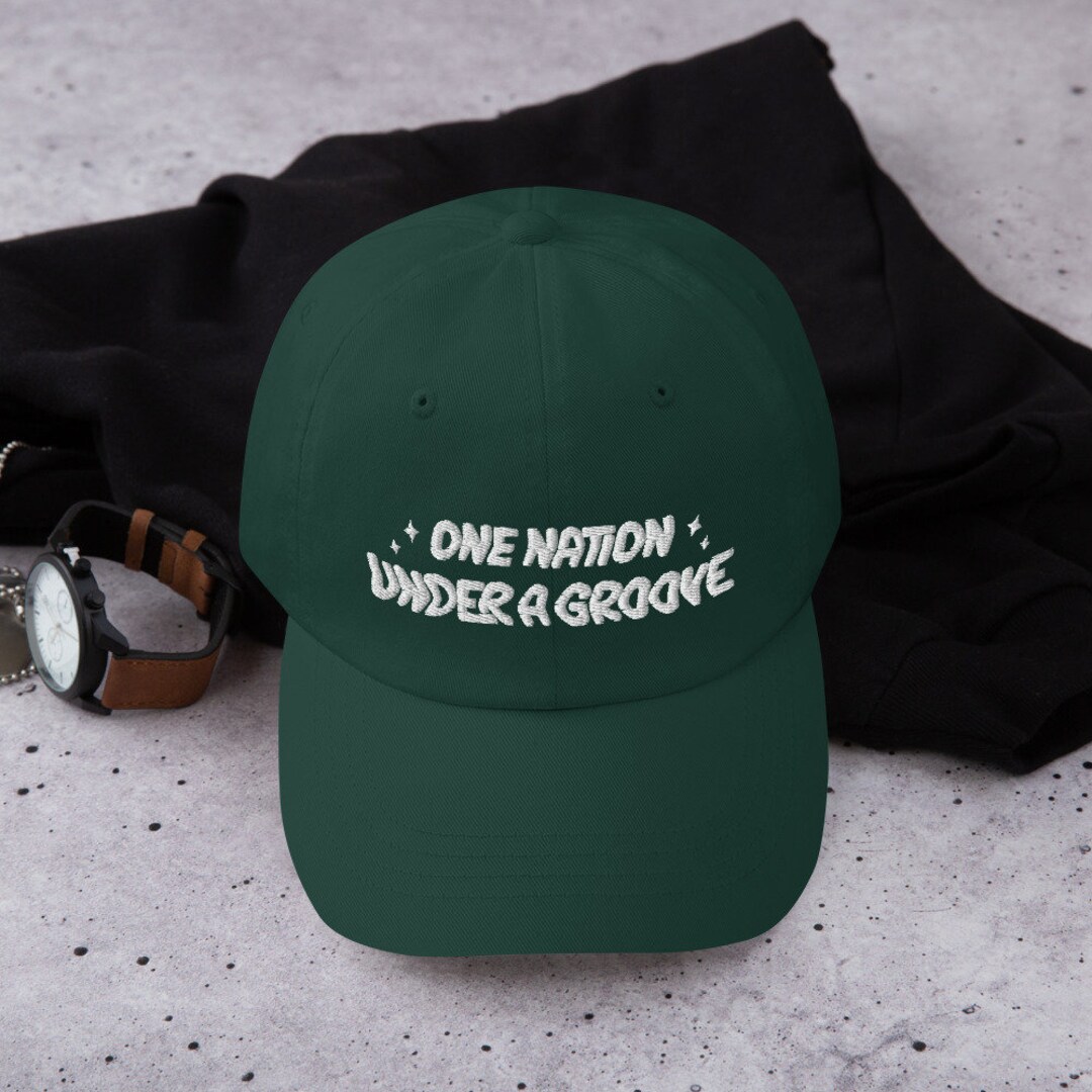 One Nation Under a Groove Dad Hat Music Festival Hat Groovy - Etsy